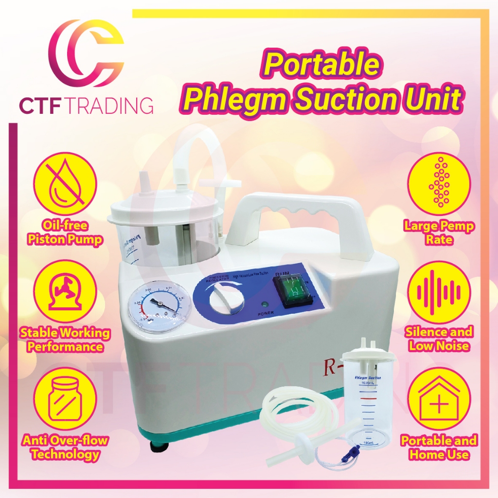 Portable Phlegm Suction Pump / Aspirator Apparatus SP-9EA ( Mesin Sedut ...