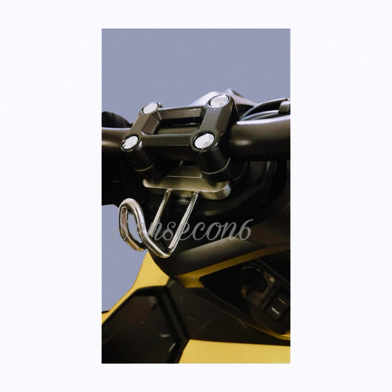 Honda ADV 160/150 & SYM Husky 150. Motorcycle Hook Hanger. Stainless ...