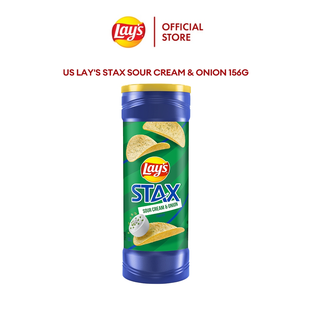 Lay's Stax US Sour Cream & Onion (156g) | Shopee Singapore