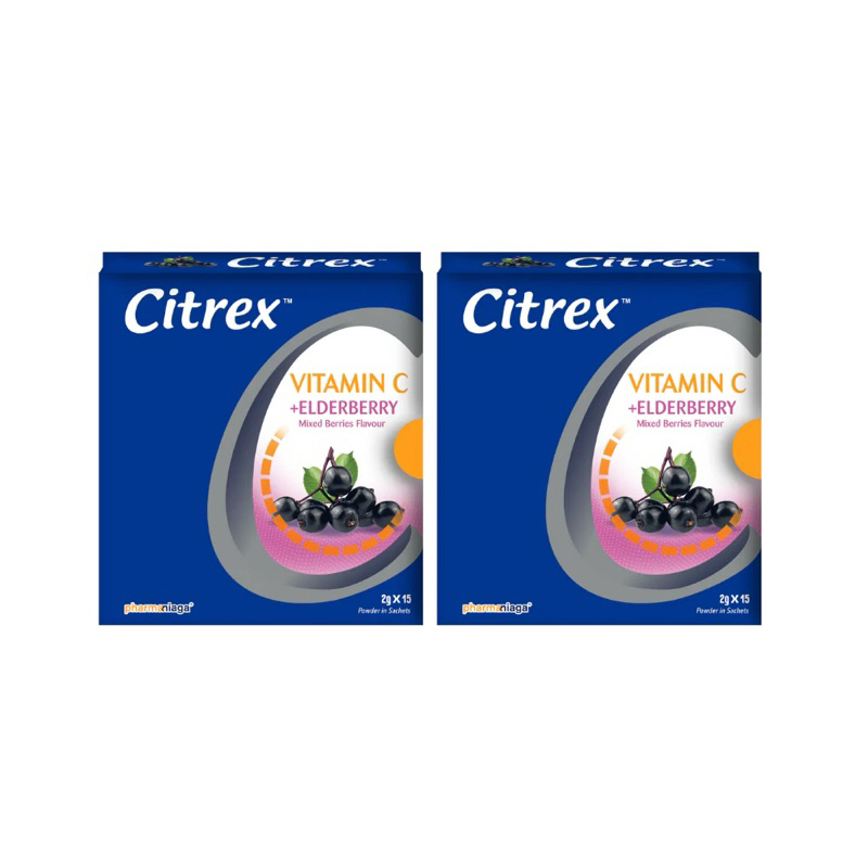 Citrex Vitamin C Red Orange/Black Elderberry 15’sx2 box | Shopee Singapore