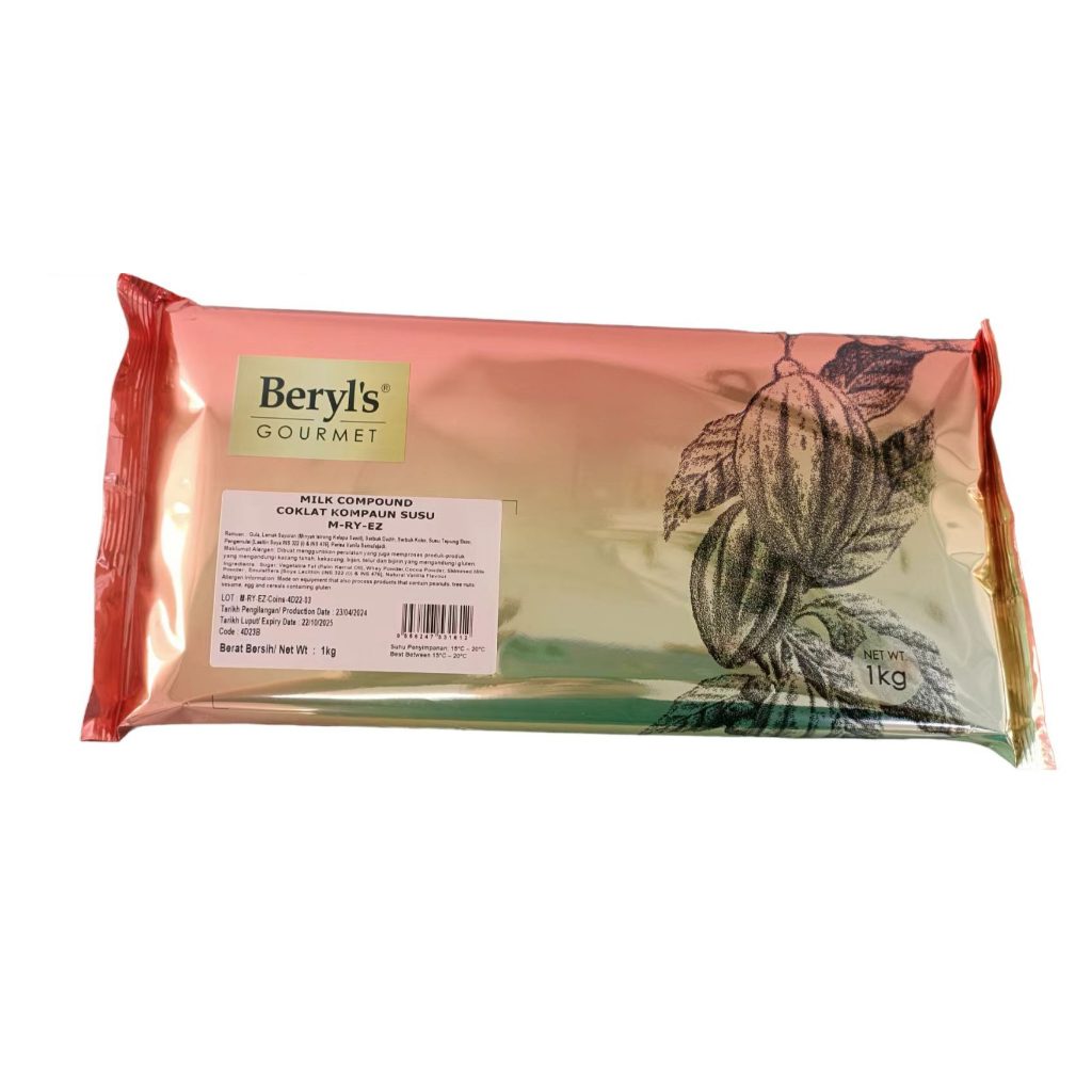 Beryl's Chocolate Compound Bar 1kg (Dark / Milk) | Shopee Singapore