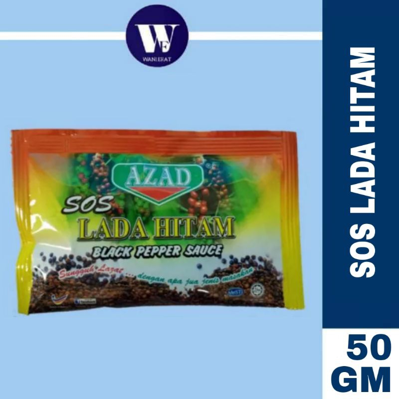 [50GM] SOS LADA HITAM SACHET | BLACK PEPPER SAUCE TRAVEL PACK | Shopee ...