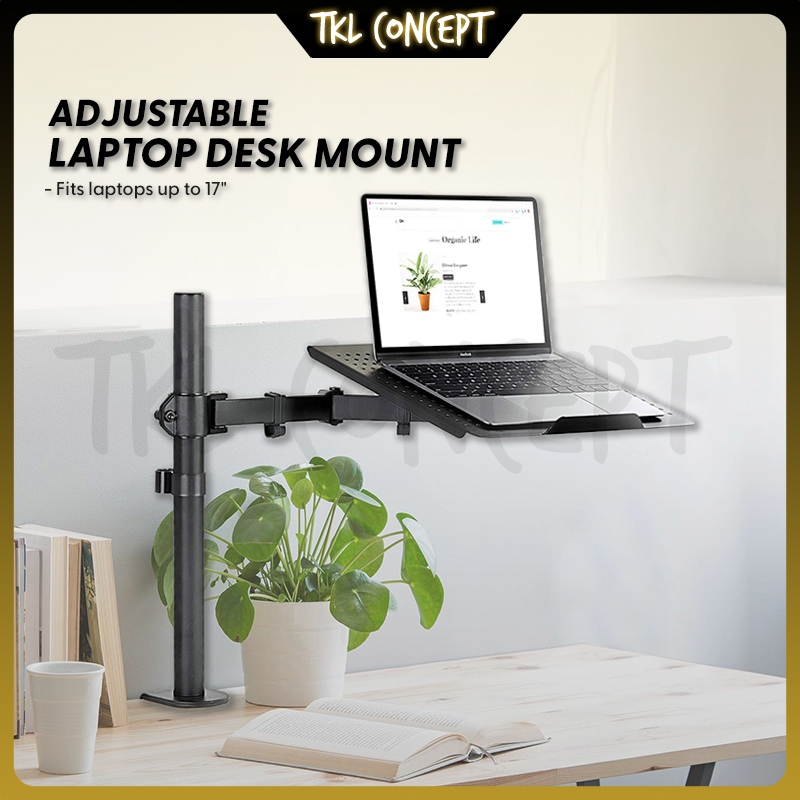 Laptop Desk Stand Mount | Laptop Tray Mount | Fully Adjustable Laptop ...
