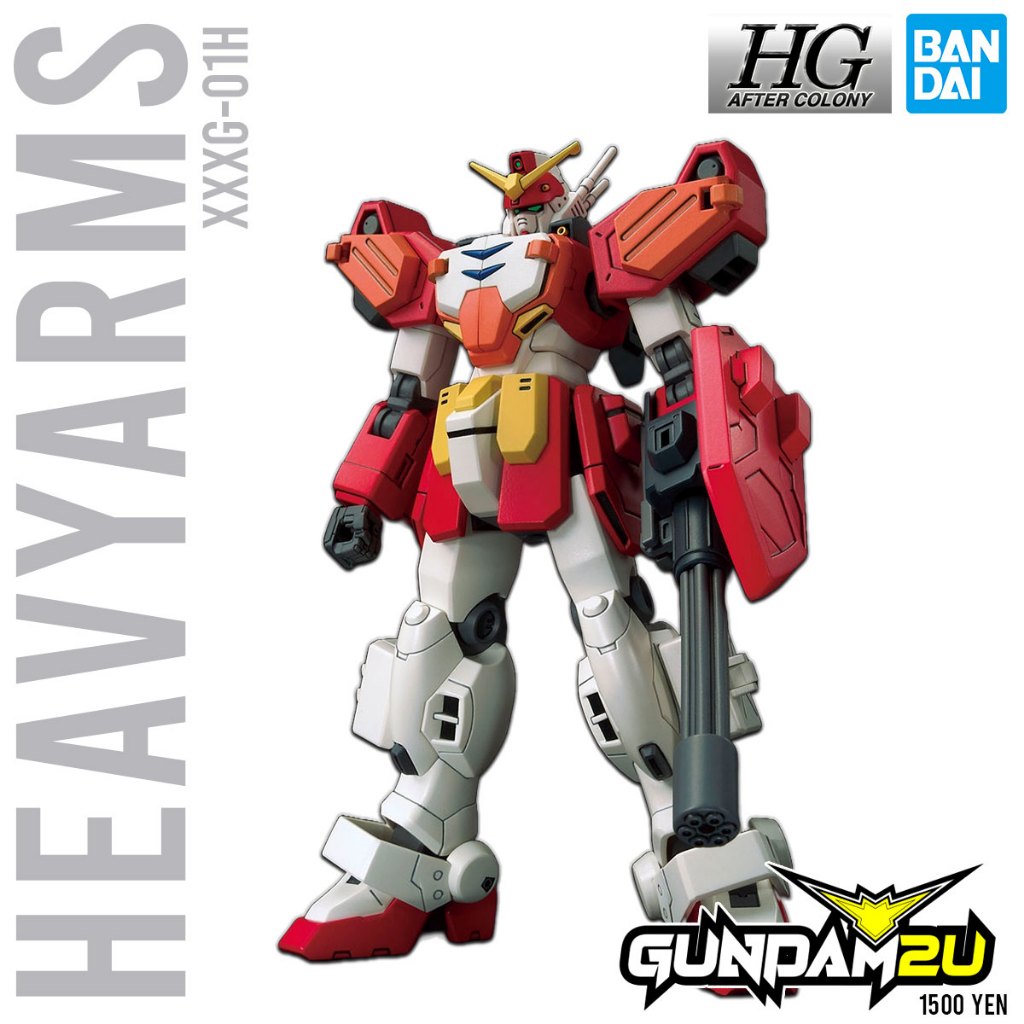 BANDAI HG 1/144 Gundam Heavyarms - High Grade HGAC 236 Gundam W Wing ...