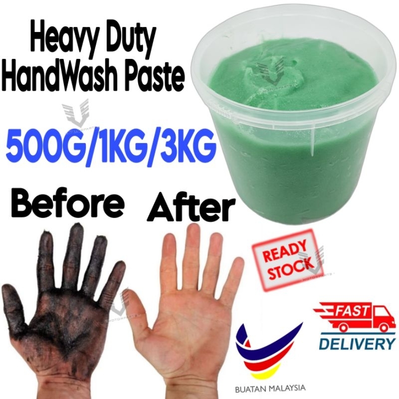 HEAVY DUTY HANDWASH PASTE 500G 1KG 3KG SABUN CUCI TANGAN MEKANIK POMEN ...