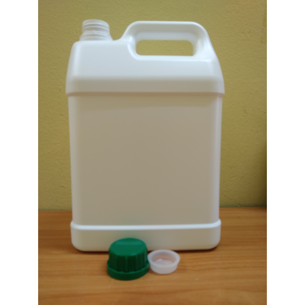 New Botol Kosong 5 Liter dengan Penutup - 5L Jerry Can with Cap and ...