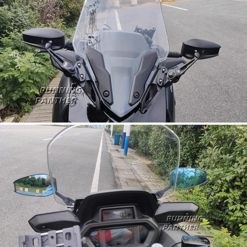 XMAX V2 Side Mirror Windshield Cermin Motor Rear View Mirrors Glass ...