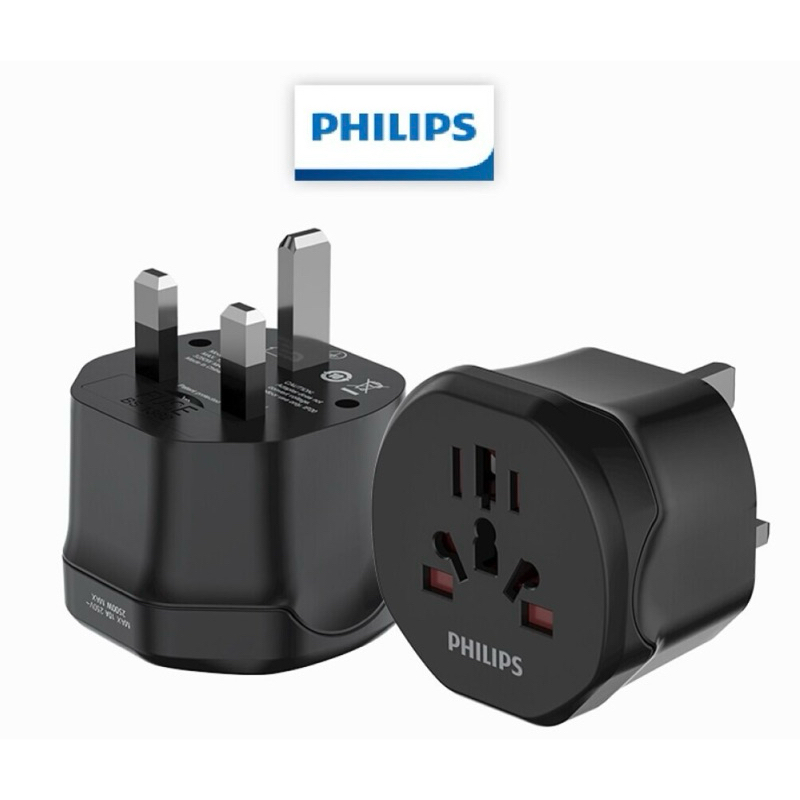 Philips Universal UK Plug Travel Socket Multi-function Adapter Travel ...