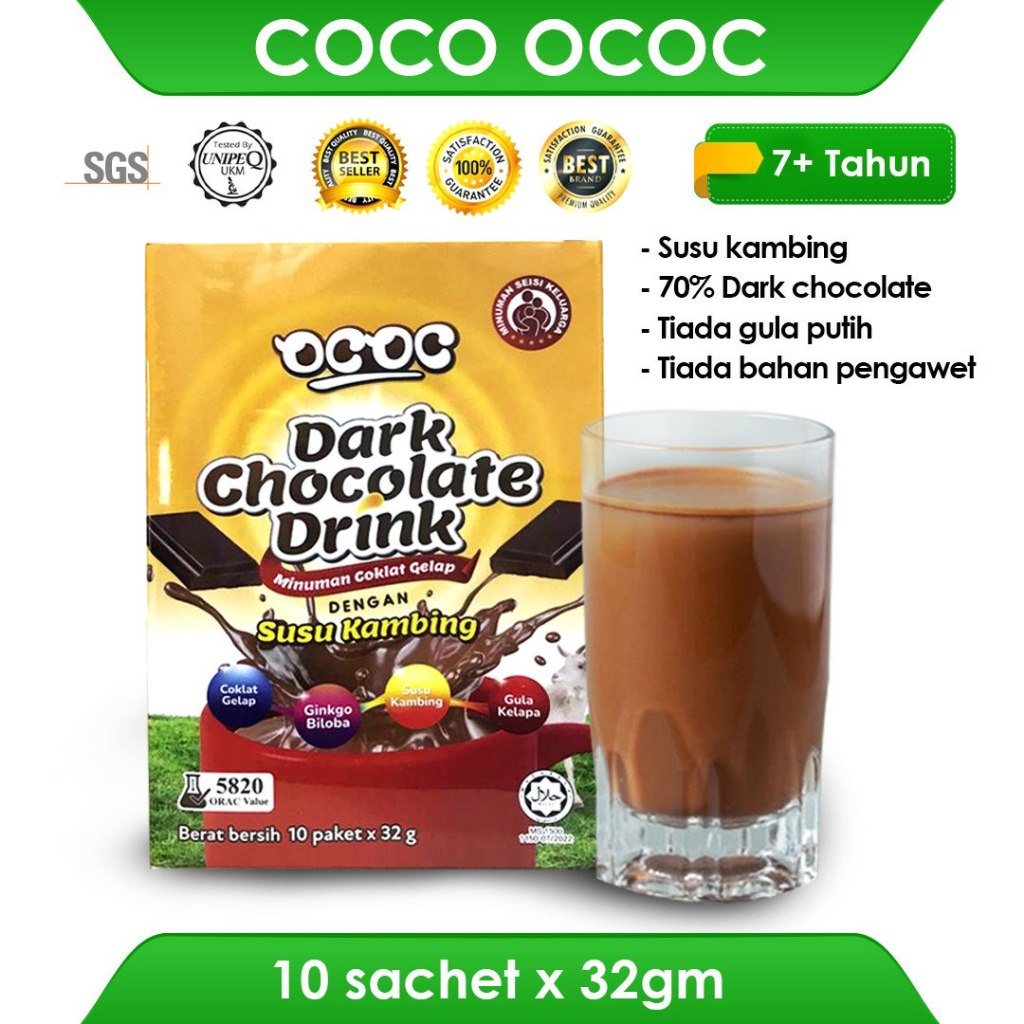 Brain Booster Dark Chocolate Coco Ococ Smart Student 7+ tahun by Dr Rizal | Shopee Singapore