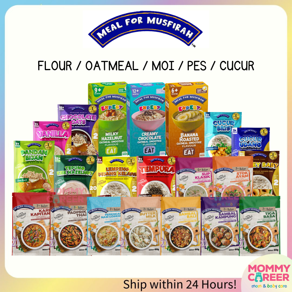 Meal For Musfirah Baby Food Tepung Pancake Flavour Pes Moi Bubur Bayi ...