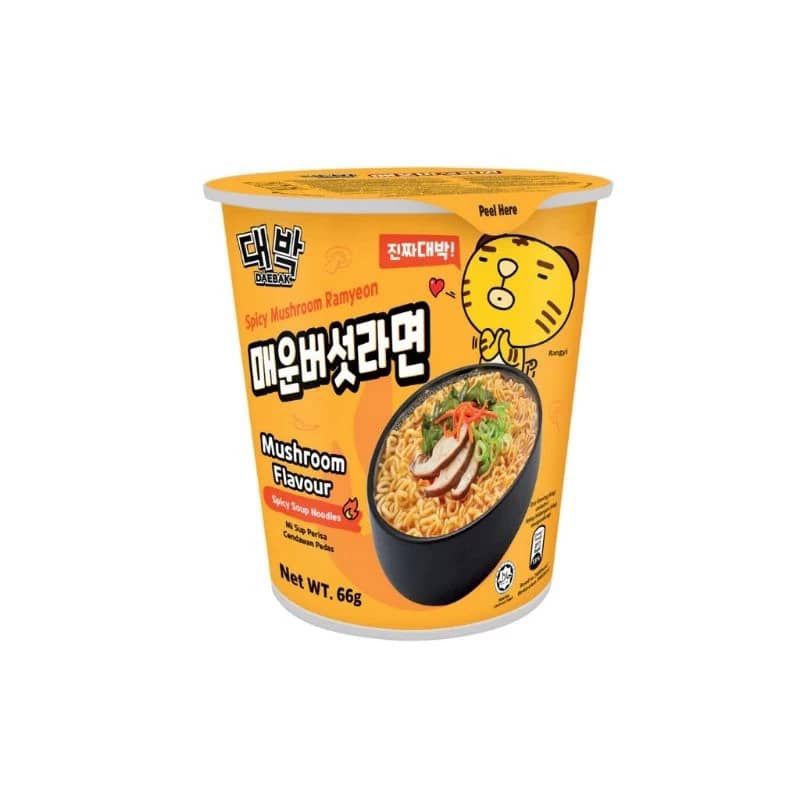 DAEBAK CUP Assorted Flavour (Rabokki/Kimchi/Jjampong/Miyeok Guk ...