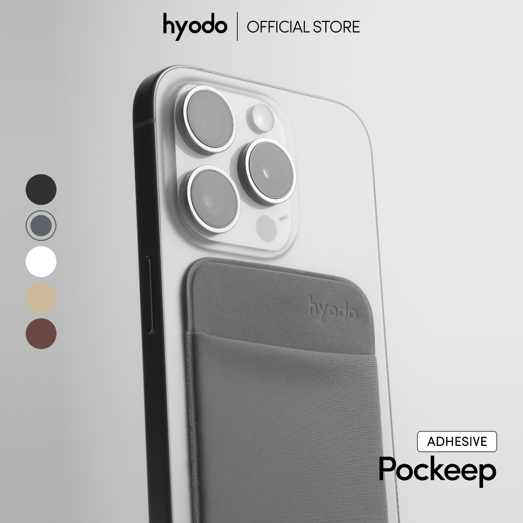 hyodo Pockeep - 3M Adhesive card holder, cash holder, pocket, wallet ...