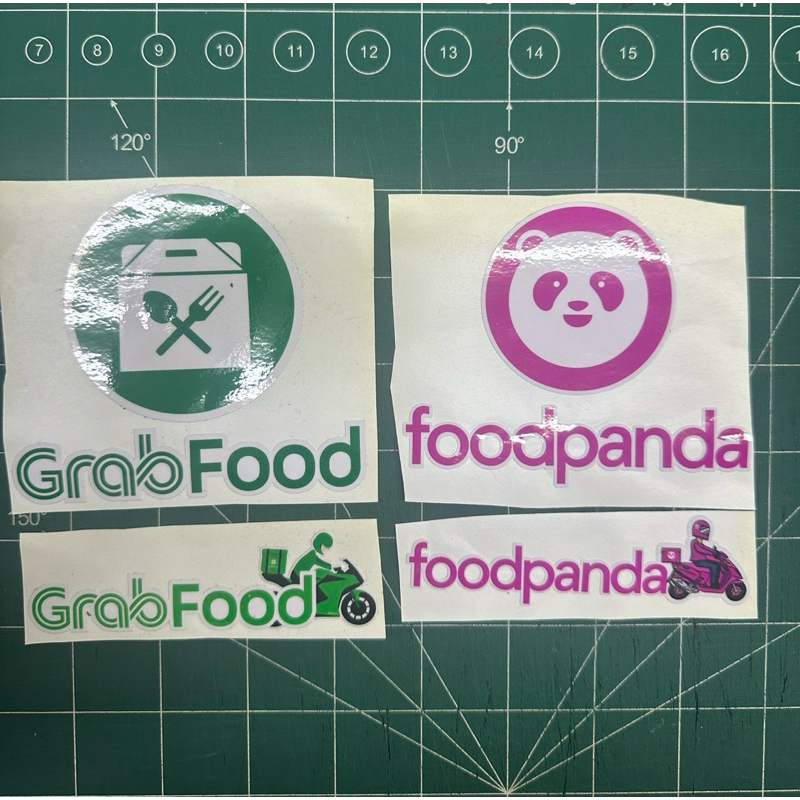 Sticker Motor/Car Grab Food /Foodpanda | Shopee Singapore