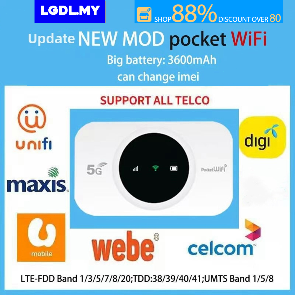 MODIFED BLACK ROUTER,Unlimited WiFi MOEDM,SUPPORT 4G LTE CELCOM SIMKAD ...