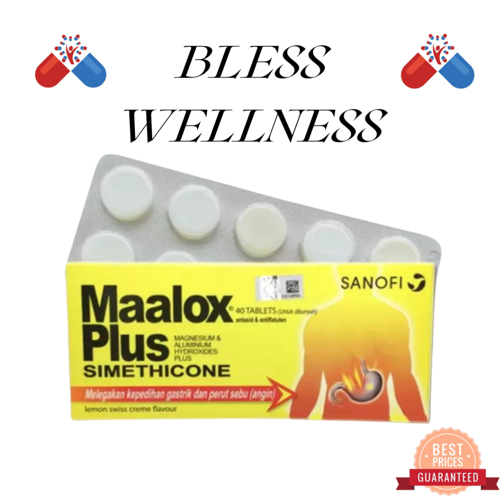 MAALOX PLUS CHEWABLE 25MG TAB 10'S | 40'S | Shopee Singapore