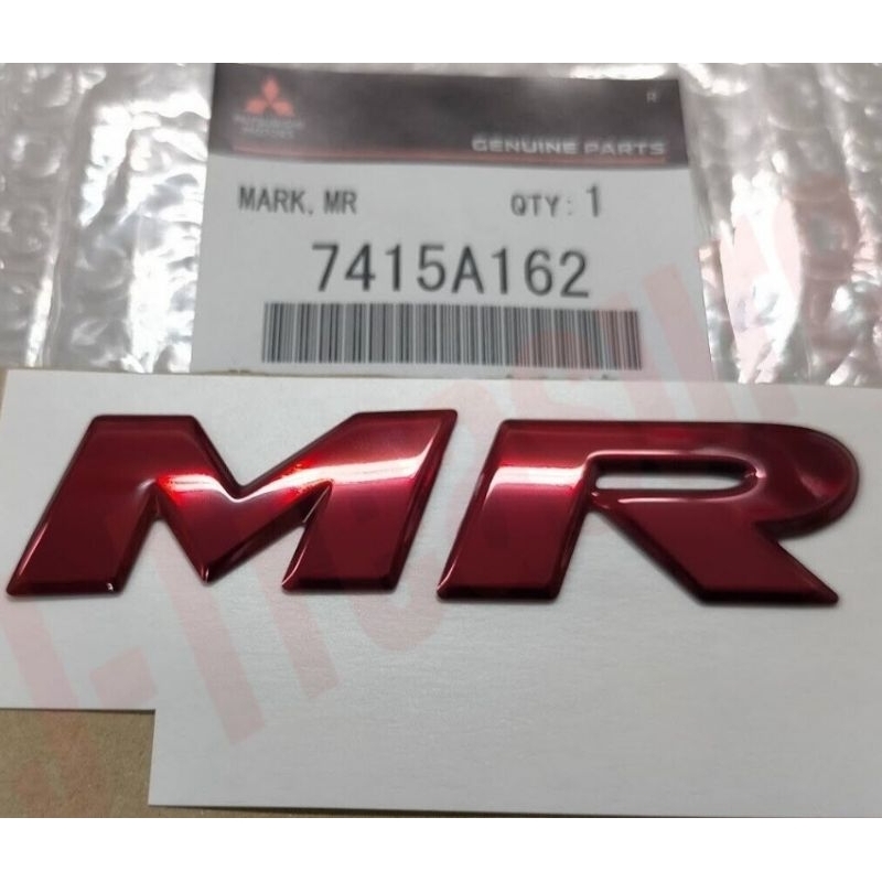 MITSUBISHI LANCER Evolution 8 CT9A MR Mark Emblem 7415A162 OEM | Shopee ...