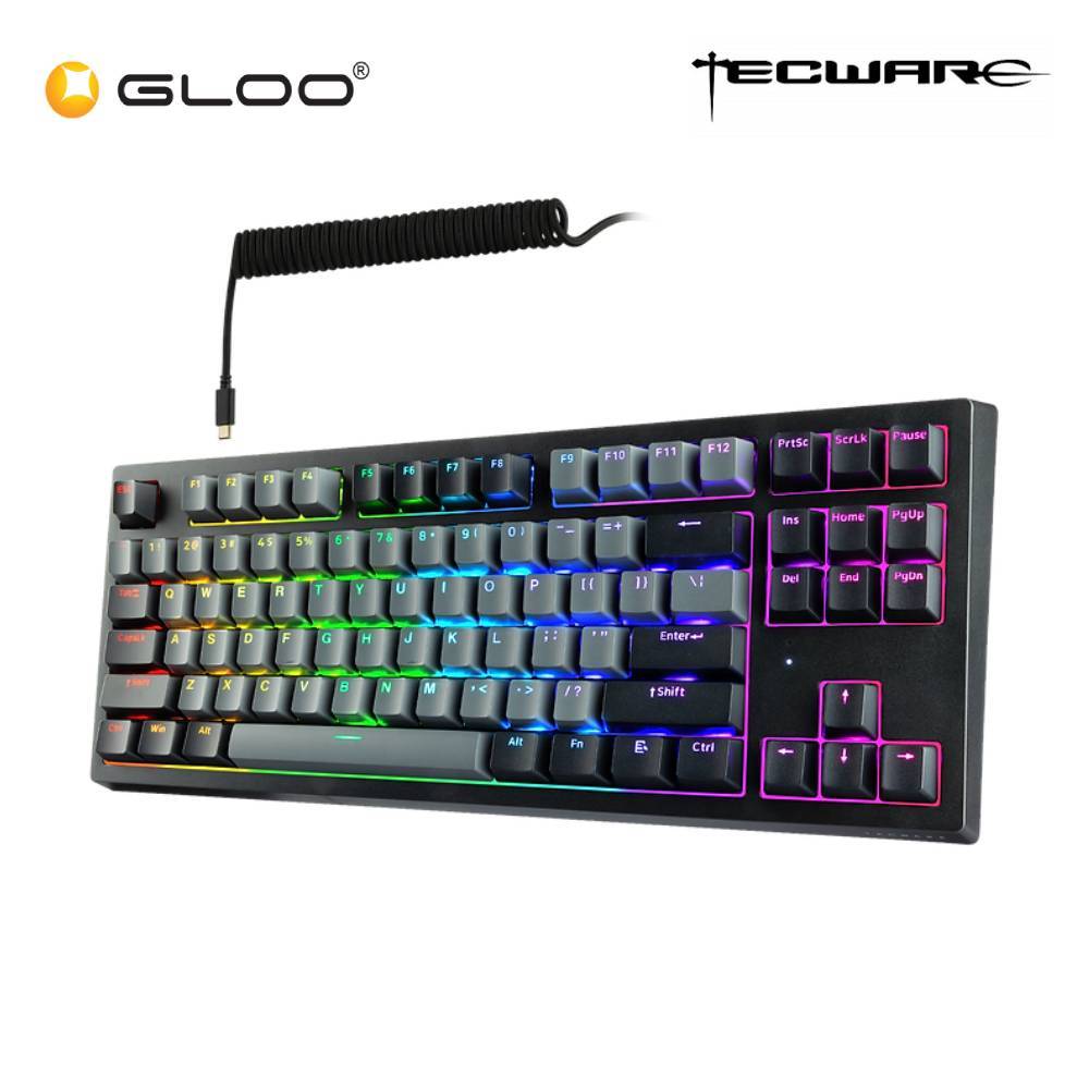 Tecware Phantom+ Elite 87 RGB Black Mechanical Keyboard - Wraith Pink ...