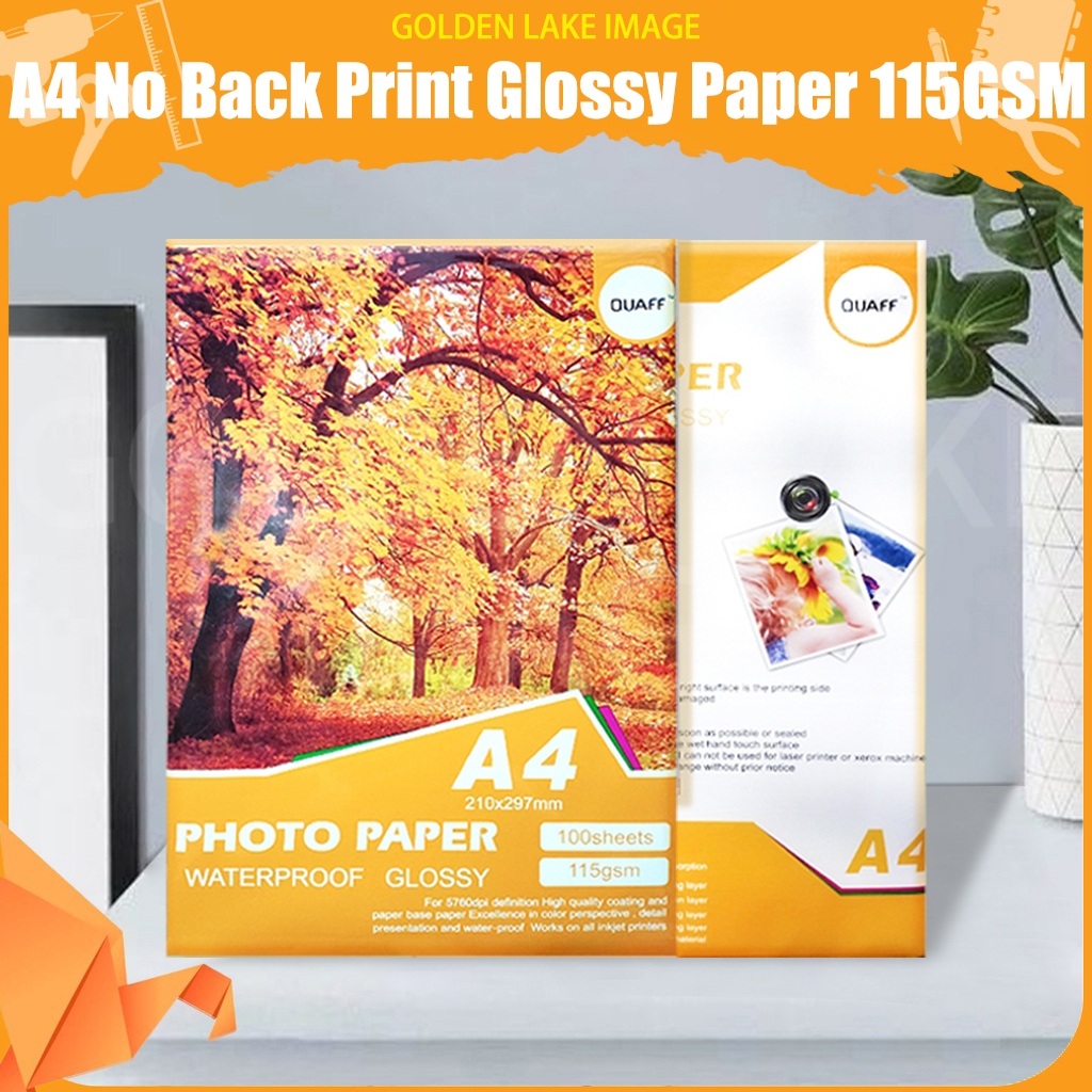 115gsm - 135gsm - 150gsm Quaff Photo Paper A4 Size Inkjet Glossy Photo ...