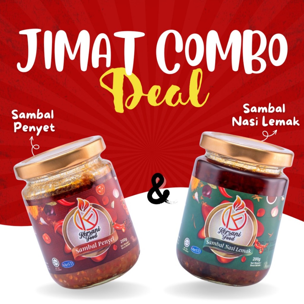 [HALAL] [COMBO PACK] Sambal Penyet + Sambal Nasi Lemak 200g Food ...