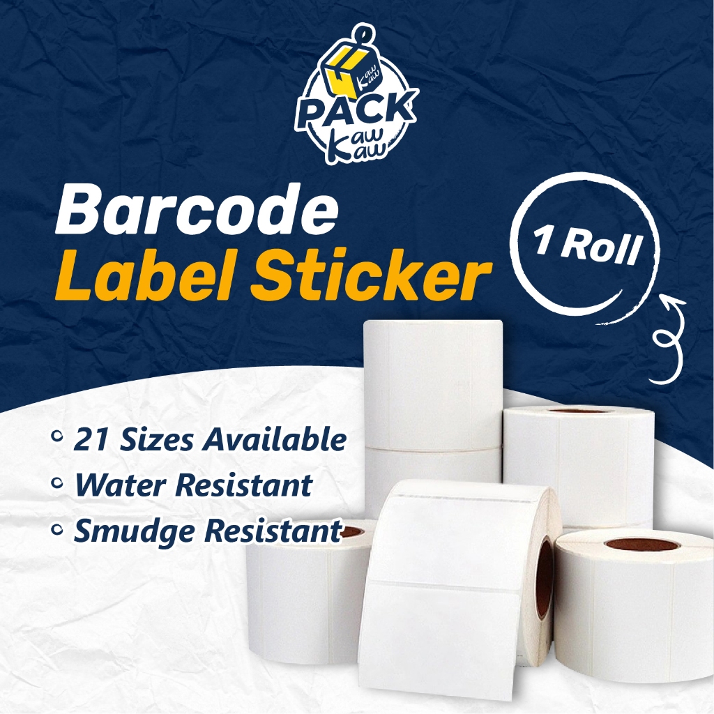 21 Size Barcode Label Sticker Price Tag Thermal Label Sticker Product ...