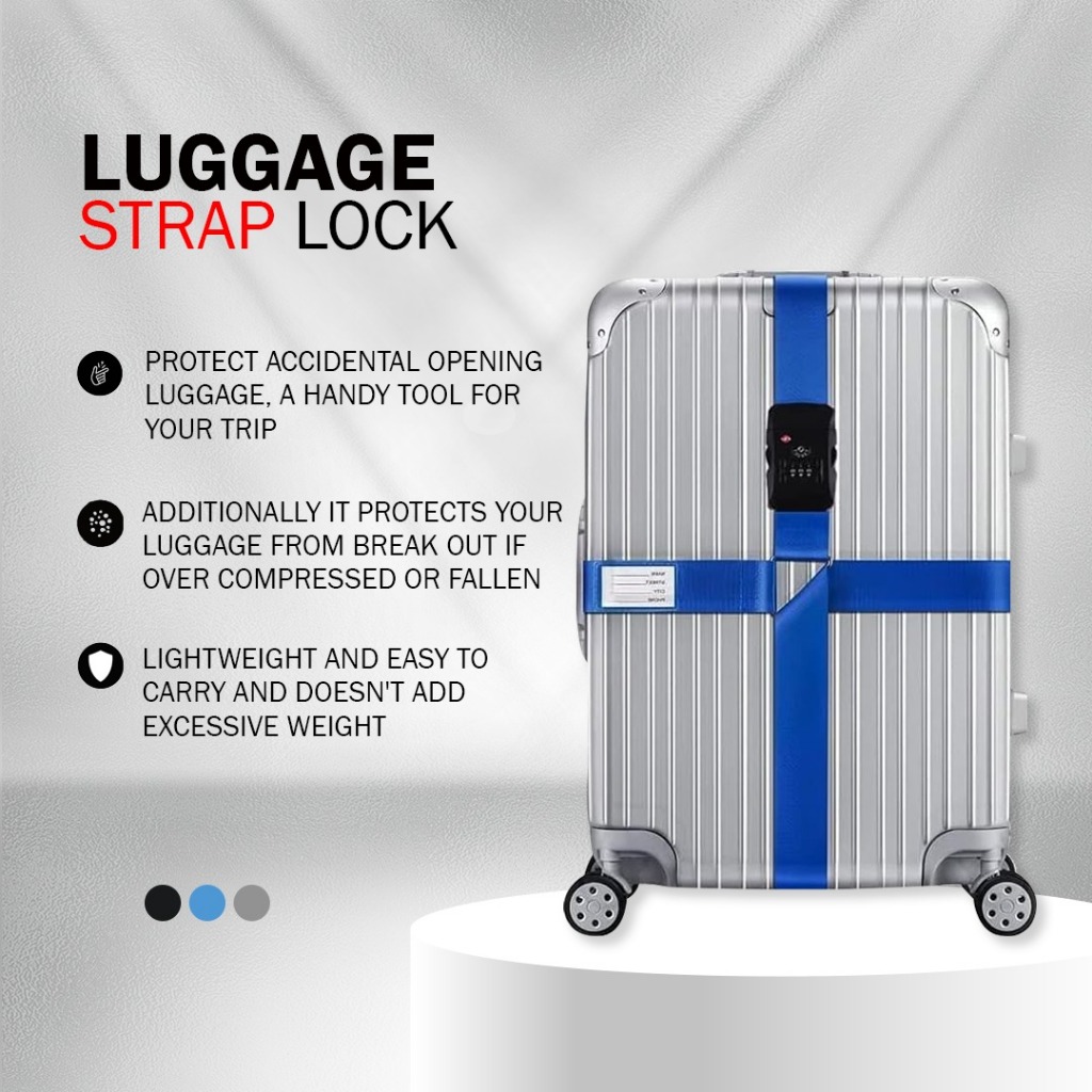 Luggage Strap Luggage Travel Strap Safety Belt Baggage Binding Rope ...
