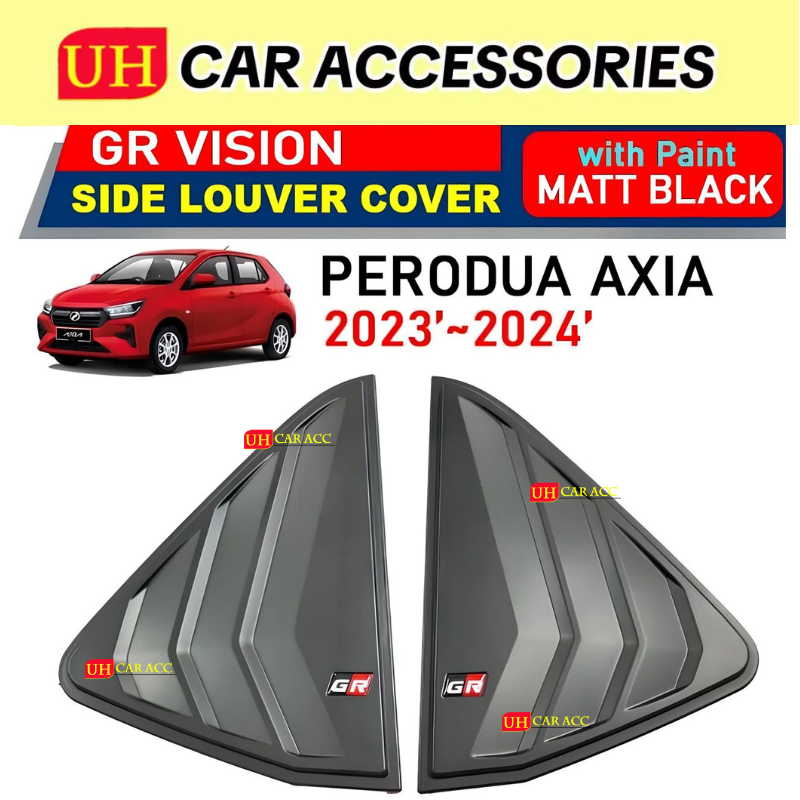 PERODUA AXIA 2023 - 2024 A300 GR REAR SIDE LOUVER CAR WINDOW TRIANGLE ...
