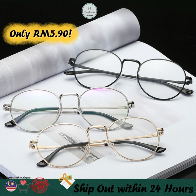 2025 Eyeswear Spectacle Frame Clear Lens Round Glasses Fashion Simple ...
