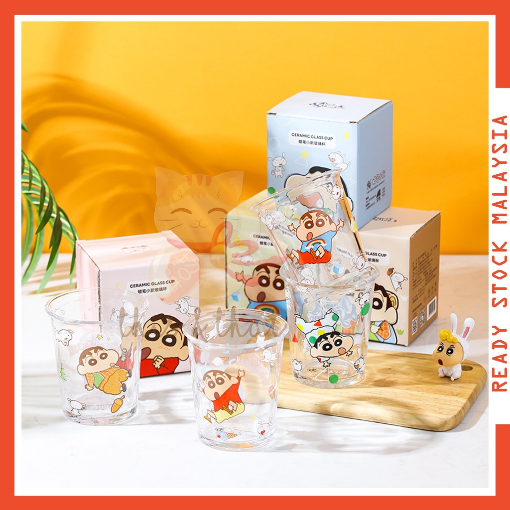 Crayon ShinChan Flip Cup Glass Household Water Cup Coffee Cup Milk Cup ...