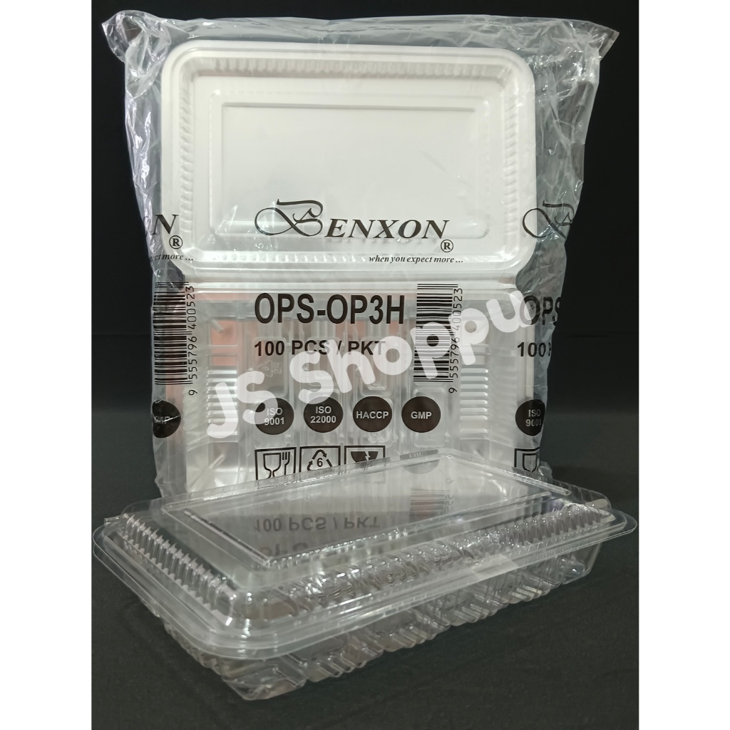 BENXON Kuih Container OPS 3H / Disposable Plastic Clear Bakery ...