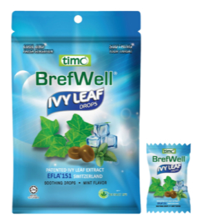 TIMO BrefWell Ivy Leaf Drops Mint Flavour 15g / 6's For Sore Throat ...