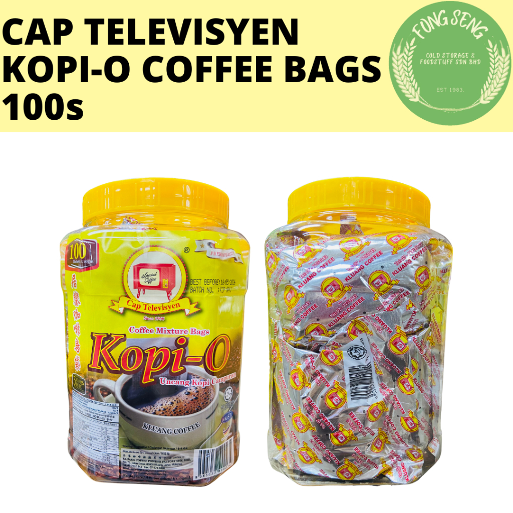 Kluang Coffee Cap TV Kopi O Coffee Mixture Bags 100s (Mixed Coffee Bags ...