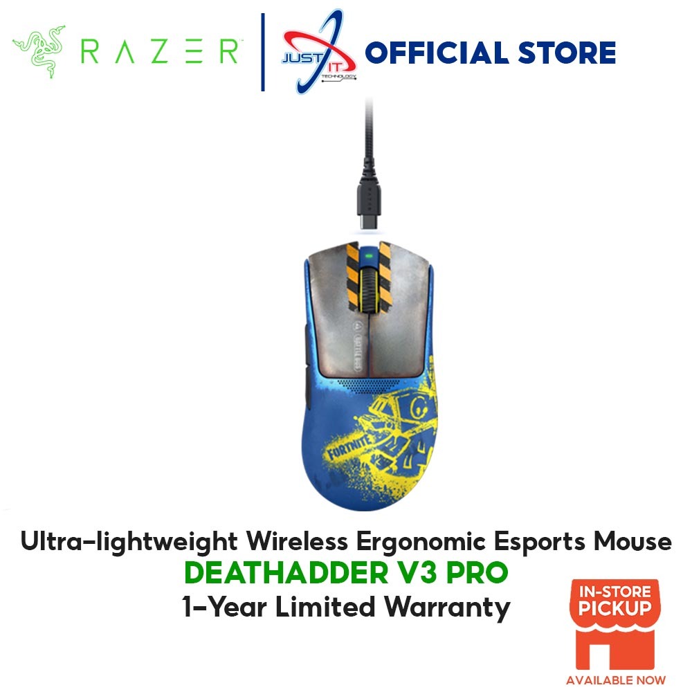 RAZER Deathadder V3 Pro Fortnite Edition Ultra-Lightweight Wireless ...