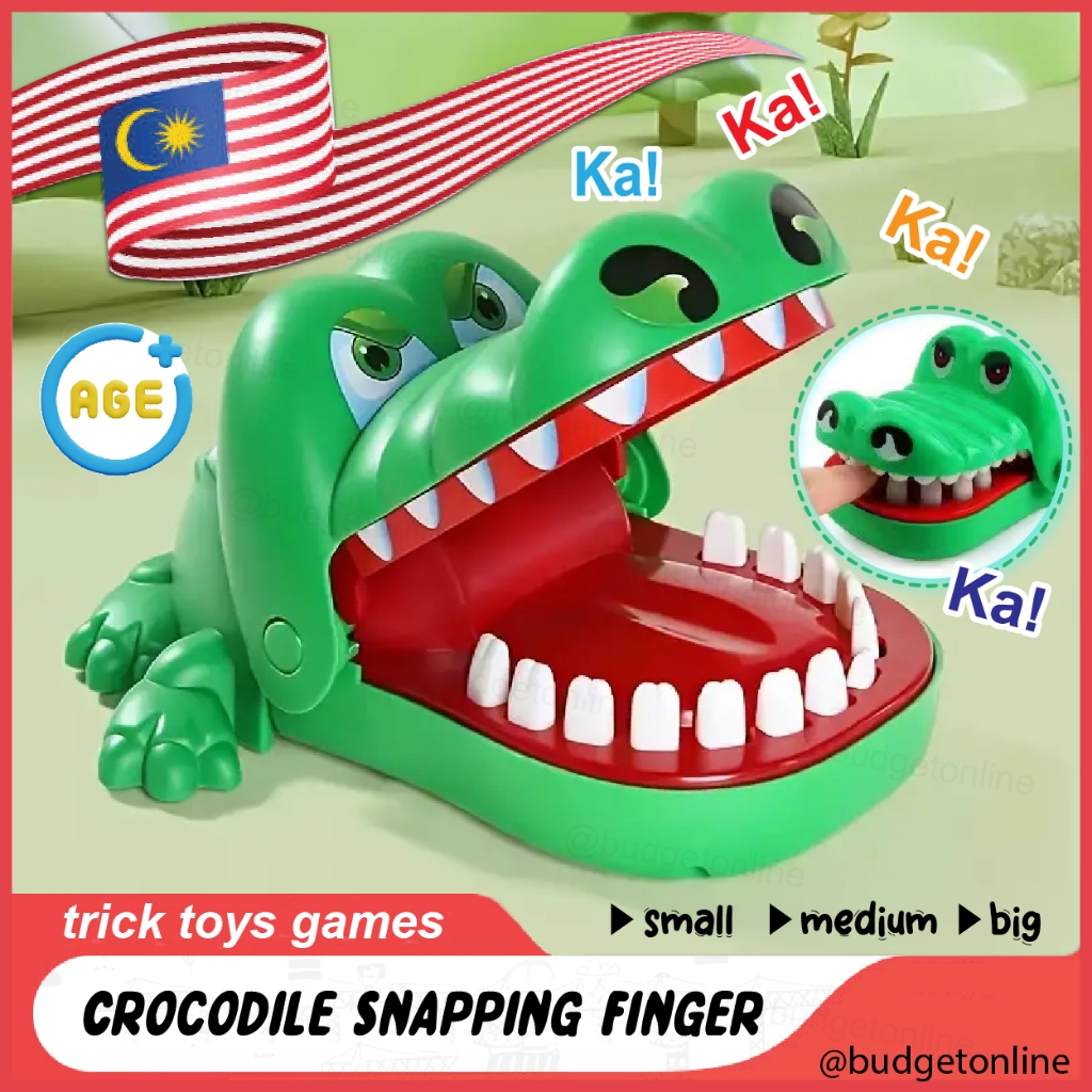 Crocodile Bite Fingers Prank Toys Crocs Snapping Finger Games ...