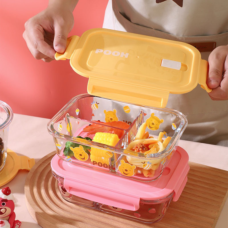 Disney Disney Pooh Lotso Daisy Glass Lunch Box 900ml Disney Pooh ...