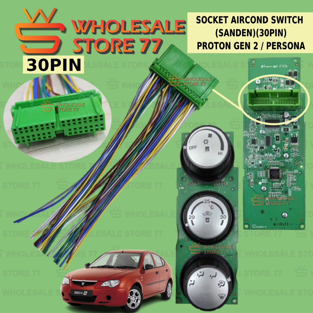 | PROTON GEN 2/PERSONA SOCKET AIRCOND SWITCH Air Cond Panel Switch ...