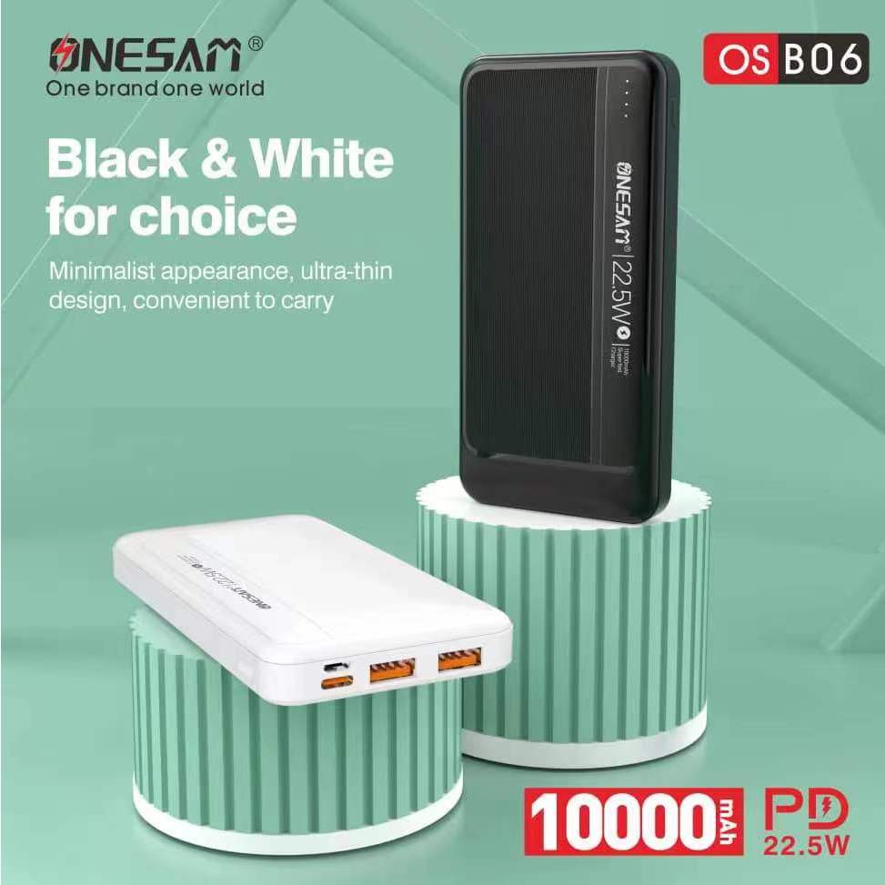 ONESAM OS-B06 10000mAh Powerbank / PD22.5W + QC22.5W Super Fast Charging / LED Display | Shopee ...