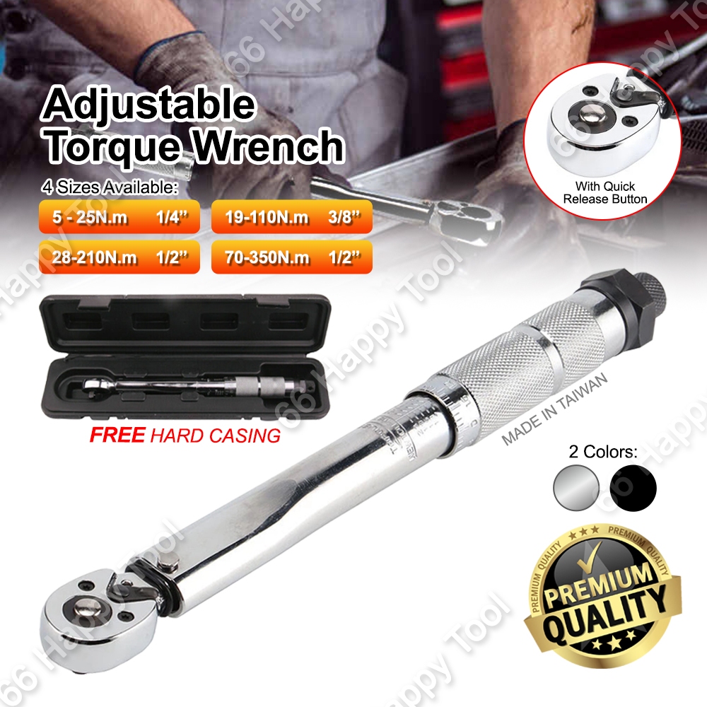 1pc Adjustable Torque Wrench 1/4 3/8 1/2 Inch Ratchet Spanner 5-25 Nm ...