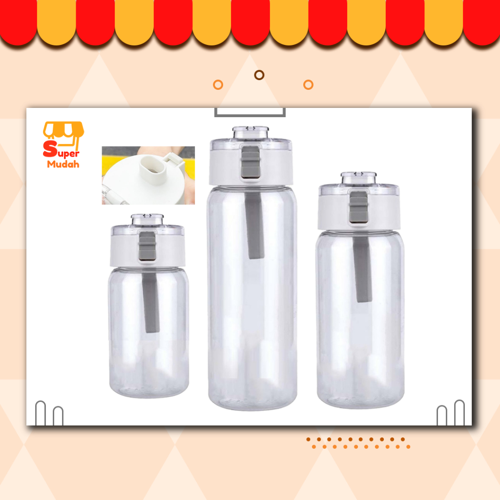 Mujii Viral Water Bottle Easy Plastic Water Bottle Japanese Style ...