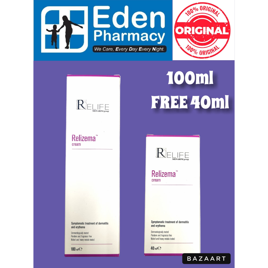 RELIFE Relizema Cream ( 100ml FREE 40ml / 100ml / 40ml ) | Shopee Singapore