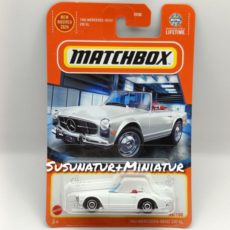 Matchbox 963 Mercedes-Benz 230 SL (Card) MBX 2024 Miniature | Shopee ...