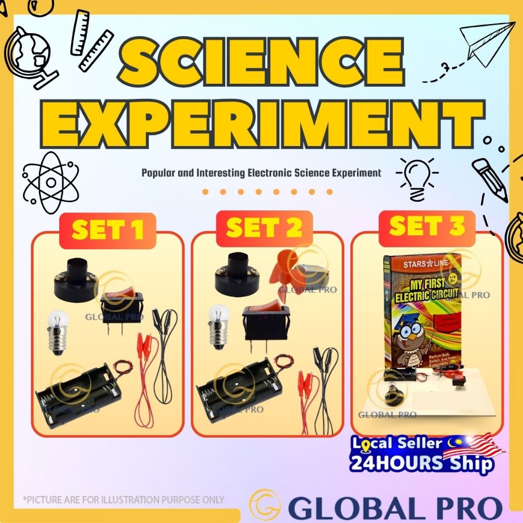 Students Electrical Circuit School Electronic Kits Experiment Set With ...
