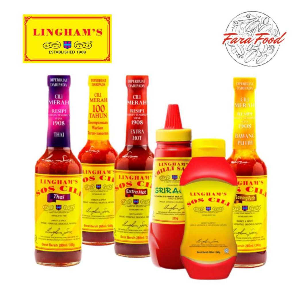 Sauce Sos Cili Chili Sriracha Thai Lingham Sweet Ginger Hot Spicy ...