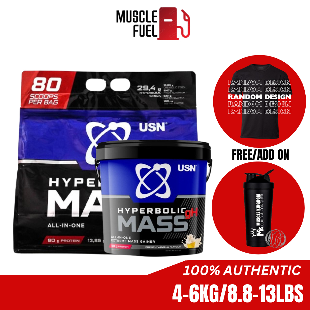 USN Hyperbolic Mass gH Extreme Weight Gainer Protein Mass Protein (6KG ...