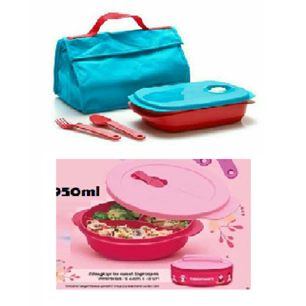 Tupperware B.Y.O Crystalwave lunch set with bag | Shopee Singapore