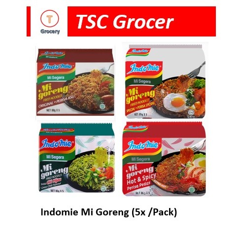 HIJAU Indomie 5x (Perisa Special /Originalo/Green/Spicy Chili) | Shopee ...