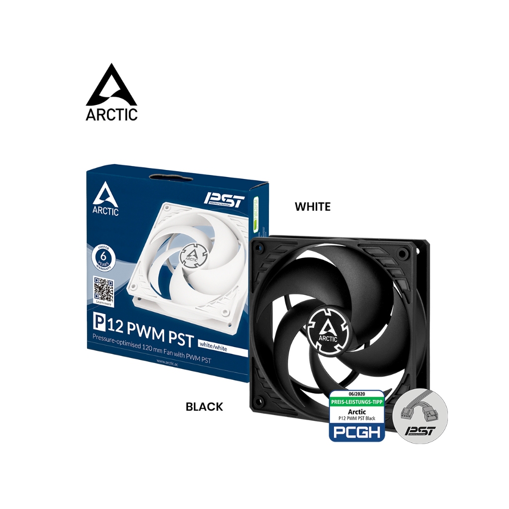 ARCTIC P12 PWM PST 120 mm Case Fan with PWM Sharing Technology (PST ...