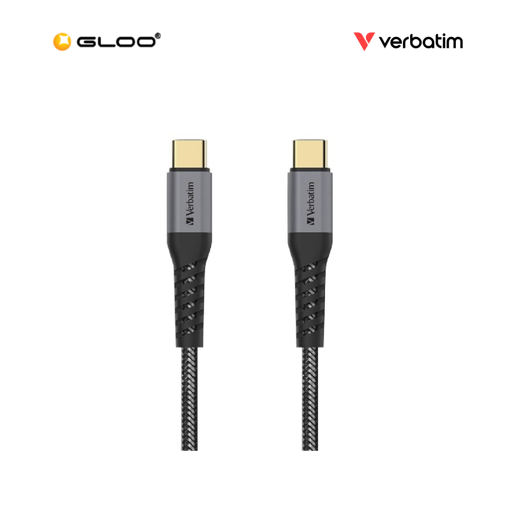Verbatim Tough Max E-Marker Kevlar Type-C Cable - PD100W (Type C to ...