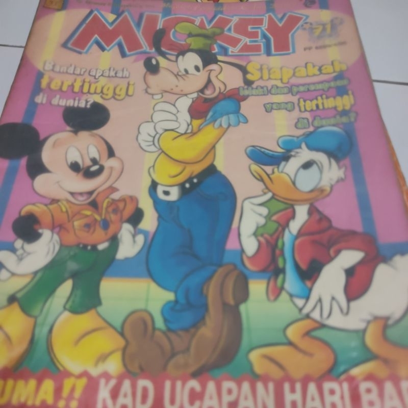 Mickey And BUGS BUNNY Magazine Malay Language (preloved) | Shopee Singapore