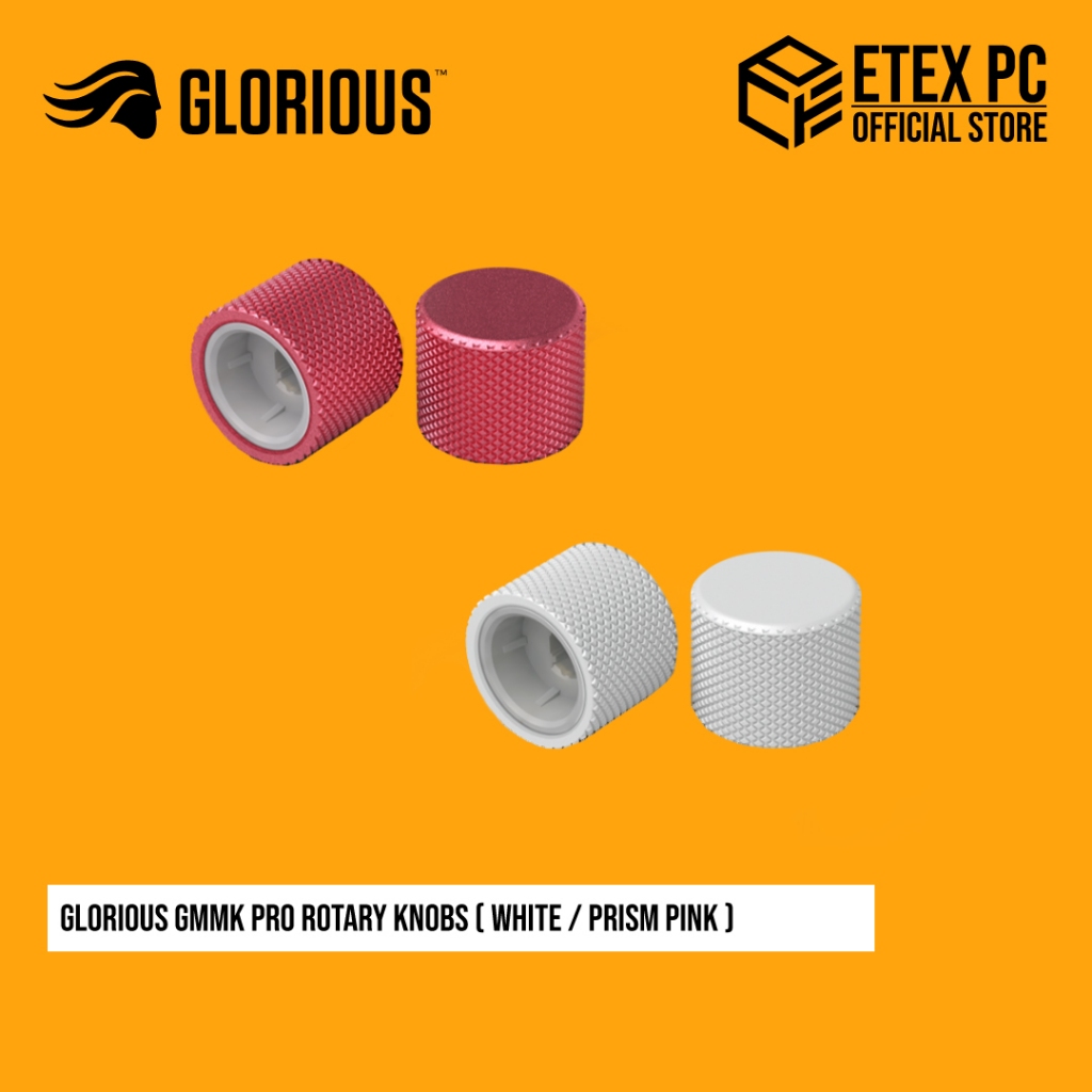 Glorious GMMK PRO Rotary Knobs ( White / Prism Pink ) | Shopee Singapore