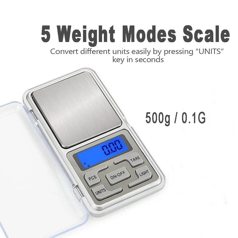【500g/0.1g】Portable Pocket Mini Digital Electronic Scale for Gold ...